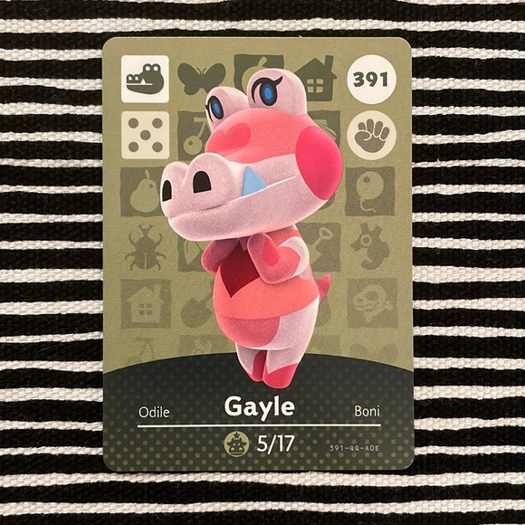 Other | Genuine Acnh Gayle Amiibo Card | Poshmark